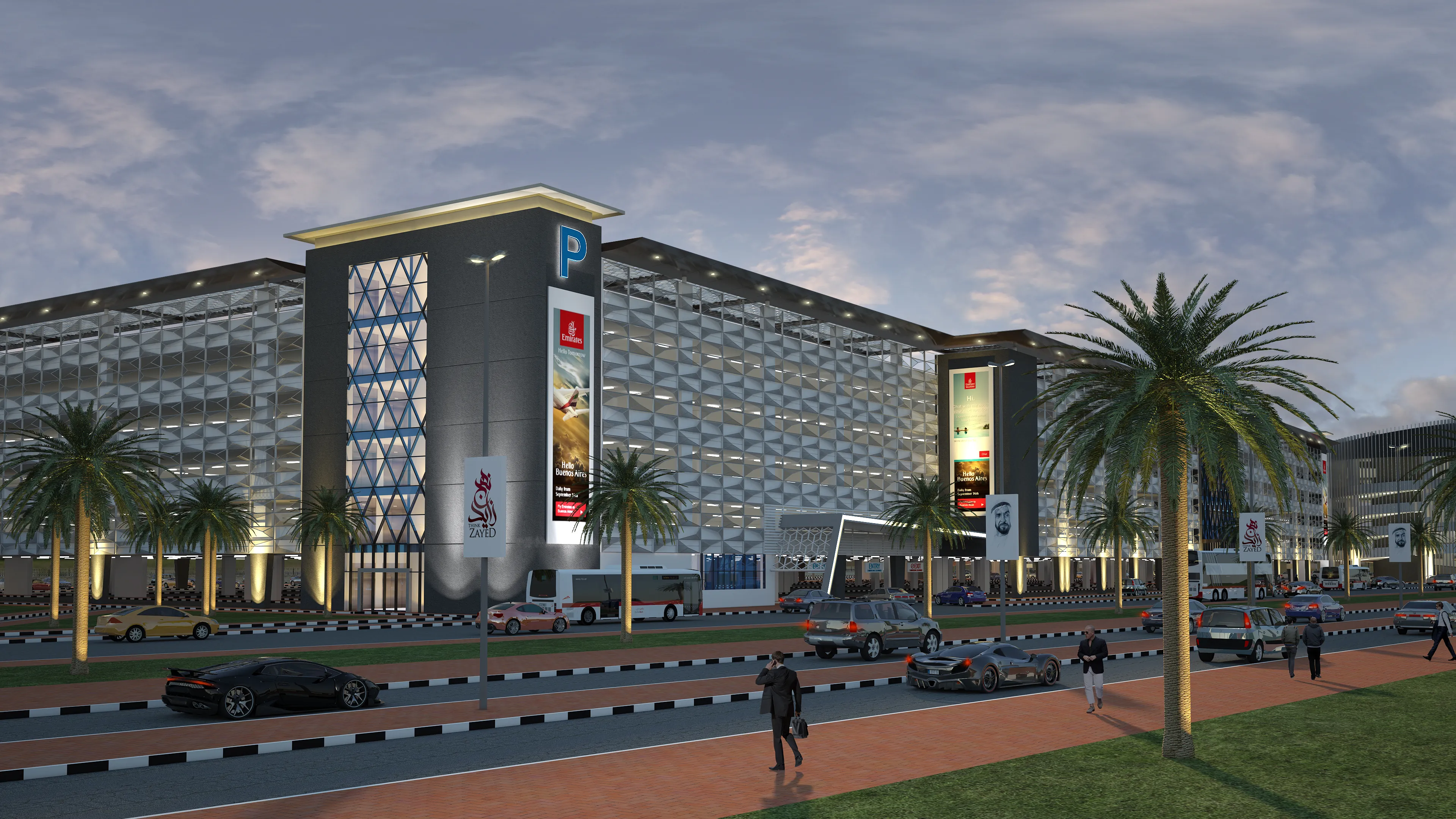 Multilevel Car Parking Building - Dubai Airport Terminal 1 - Capital ...
